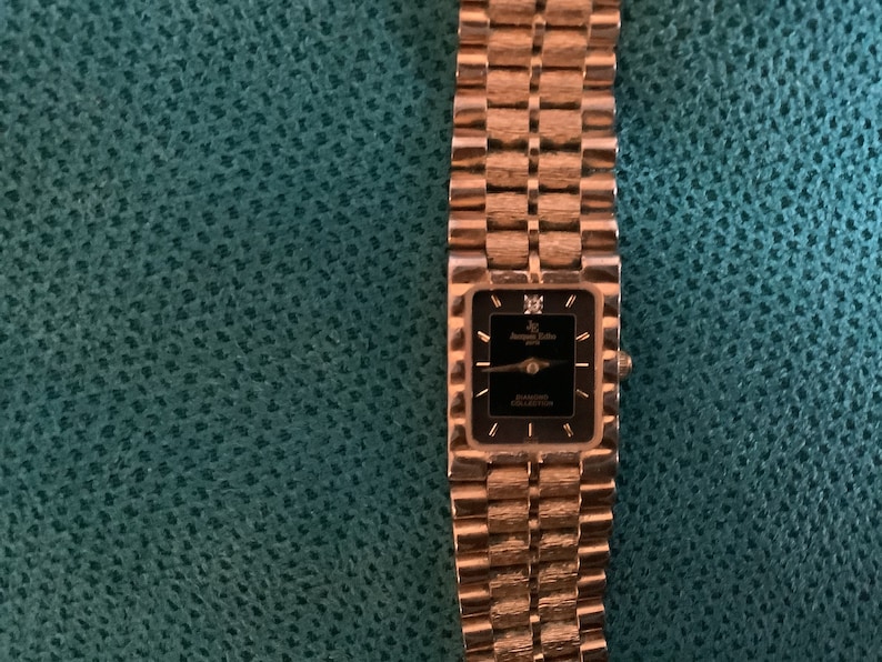 Vintage JE, Jacques Edho, Paris, Diamond Collection,18k Plate, Womans ...