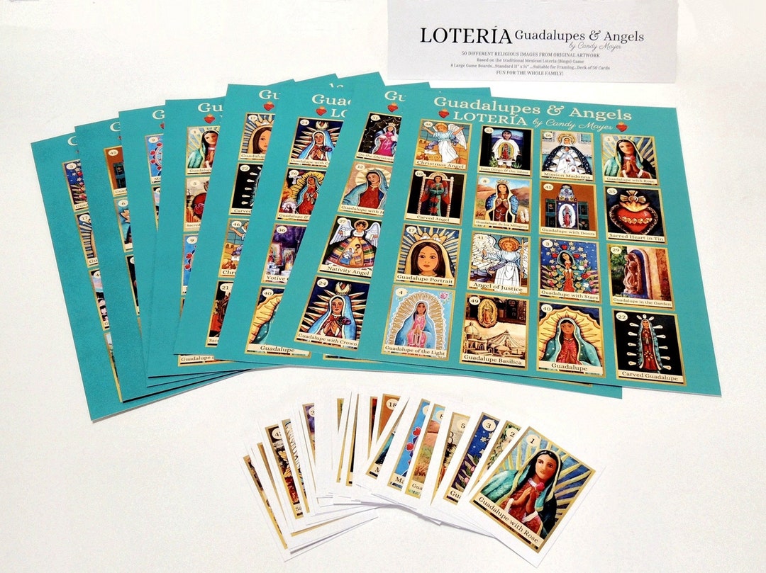 Religious Art, Bingo Game, Guadalupe and Angel Art, Angel Gifts ...