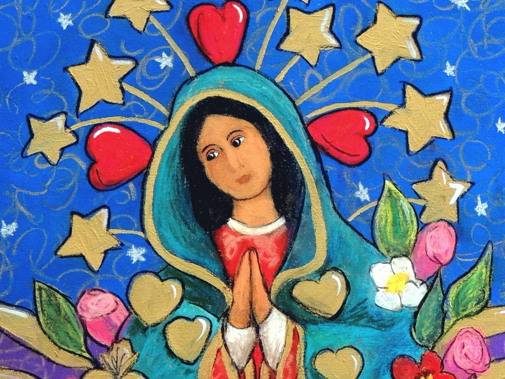 Religious Note Cards, Blank Cards Handmade, Note Cards Set, Catholic ...