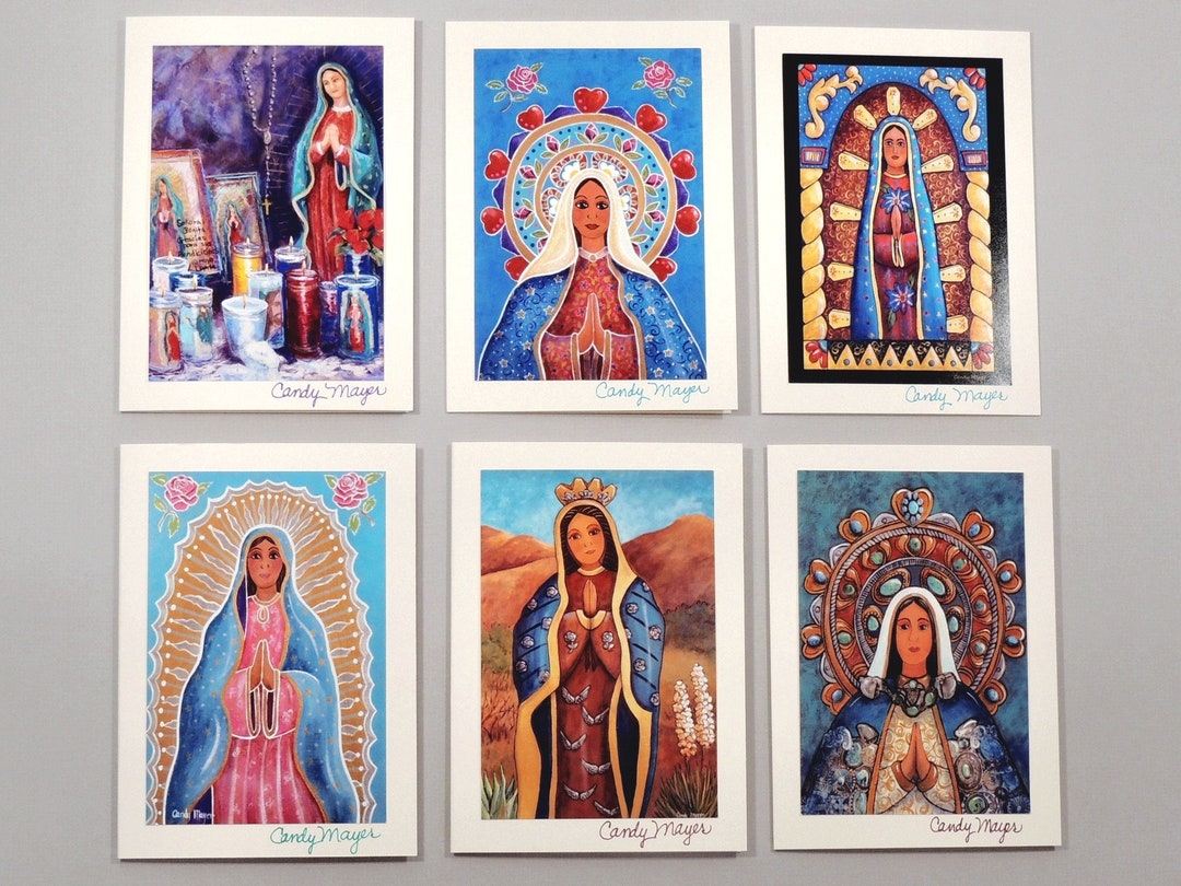 Religious Note Cards Our Lady of Guadalupe Art Blank Cards - Etsy