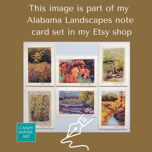 Alabama Art, Autumn Art, Cahaba River, Wall Art, Fall Landscape ...