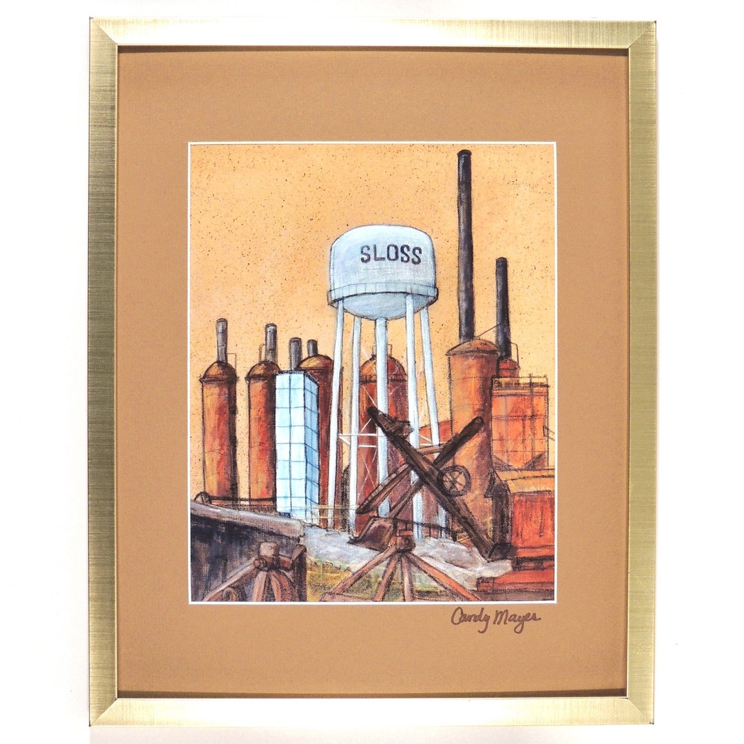 Birmingham Alabama Art, Sloss Furnaces, Industrial Wall Art ...