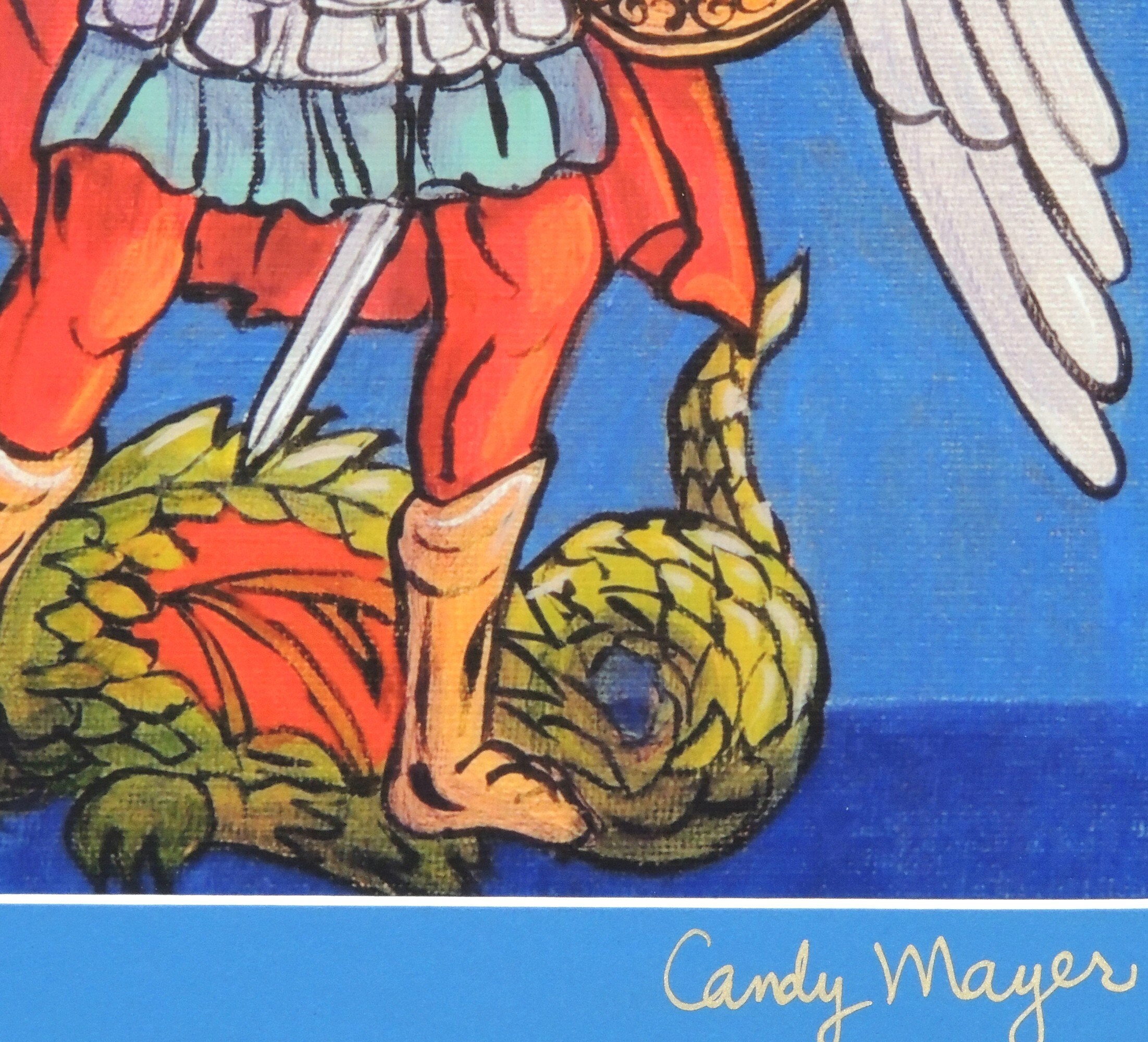 St. Michael the Archangel Image Mexican Folk Art Print - Etsy