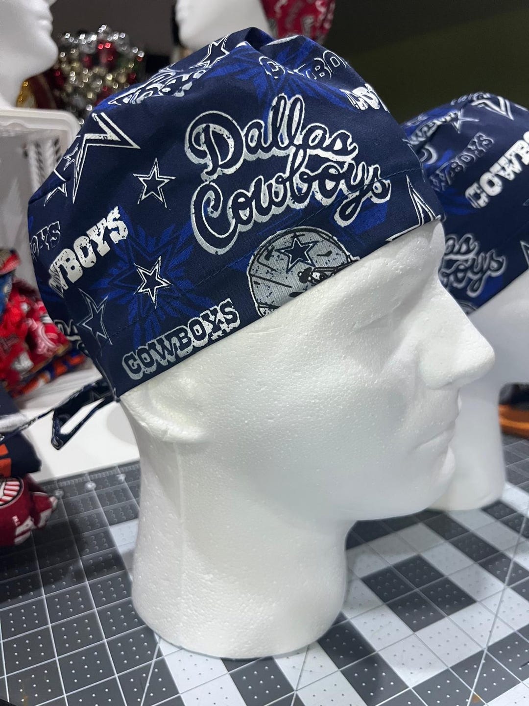 DALLAS COWBOYS Football Scrub Cap Nurse Tech Anesthesia Doctor EMT ...