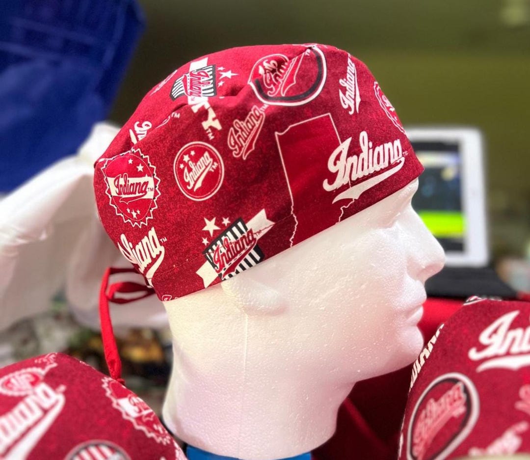 Indiana University Scrub Cap Hat Nurse Surgical Doctor Unisex ...