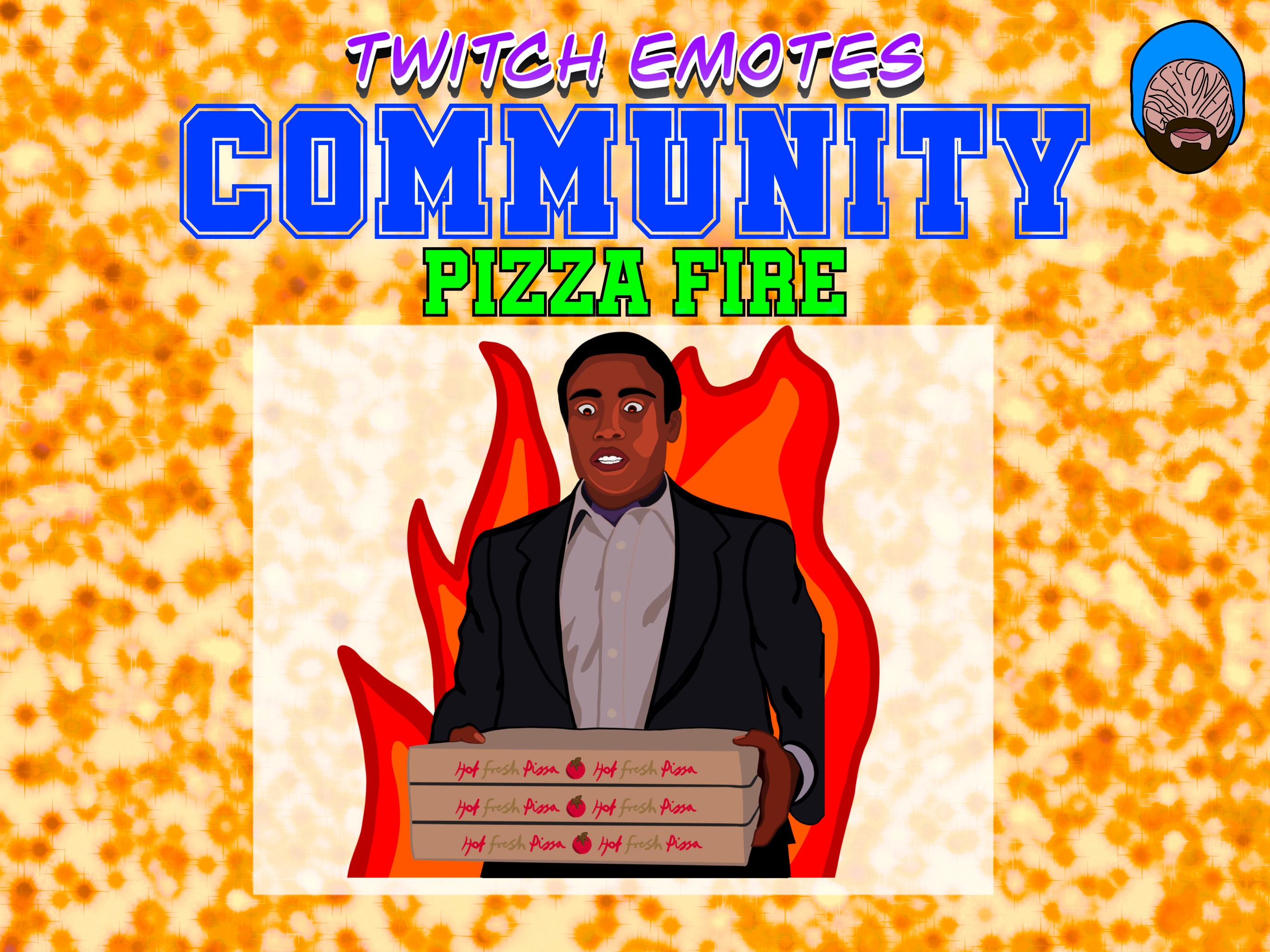 Pizza Fire Community Inspired Twitch Emote - Etsy 日本