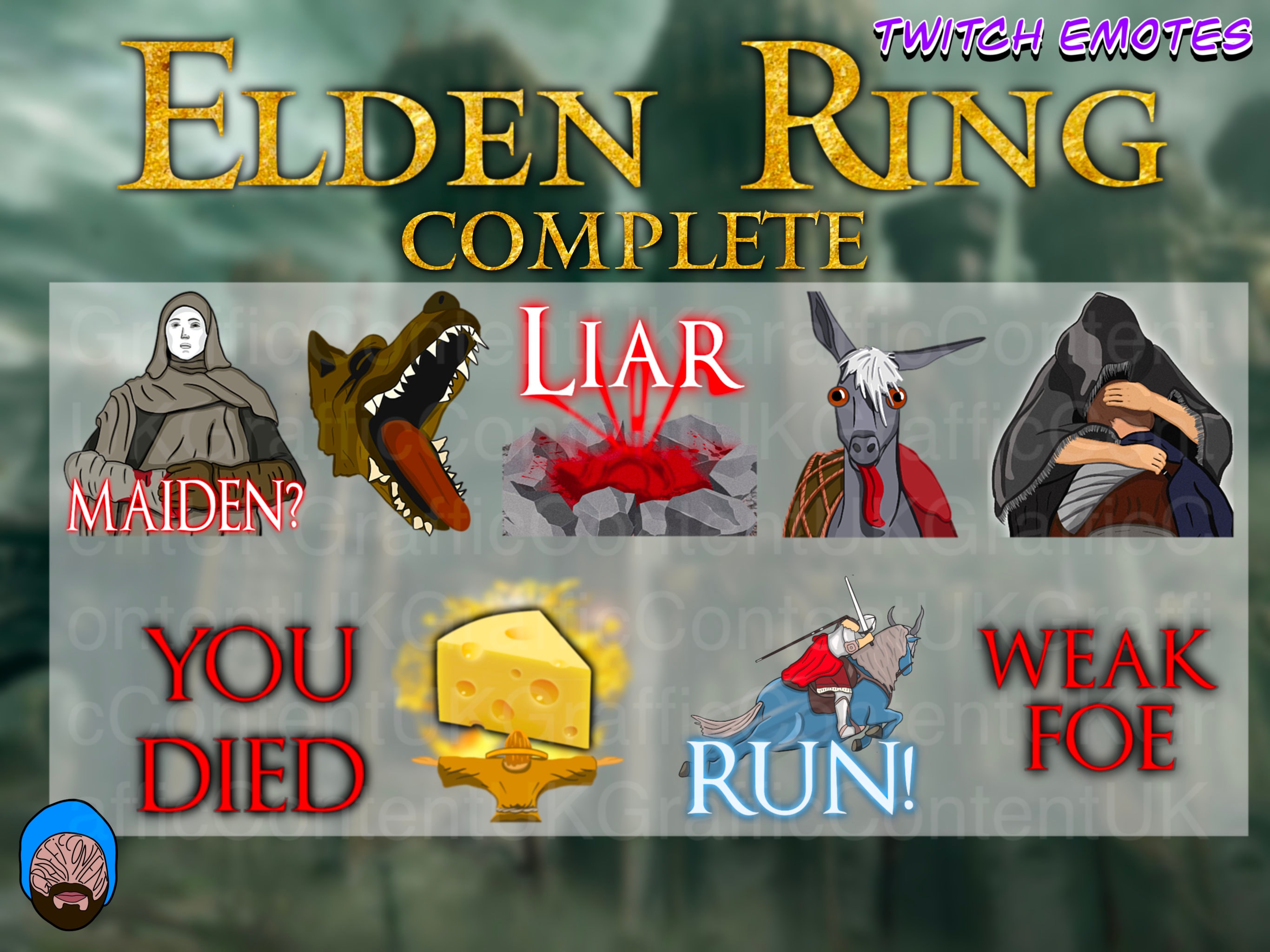 Complete - Elden Ring (inspired) - Twitch Emotes - Etsy