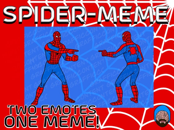 Spider-man inspired Spider-meme Twitch Emotes | Etsy