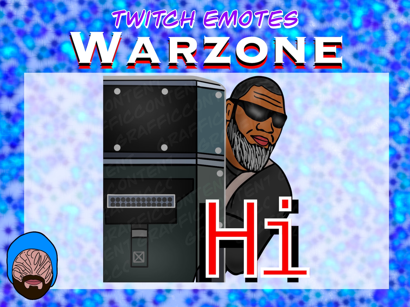 Hi - Warzone (inspired) - Twitch Emote - Etsy