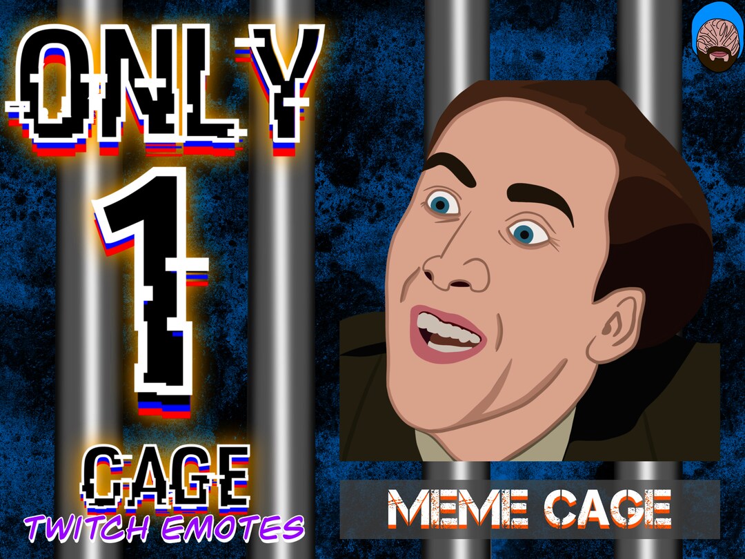 Meme Cage - Nicolas Cage (inspired) - Twitch Emote - Etsy