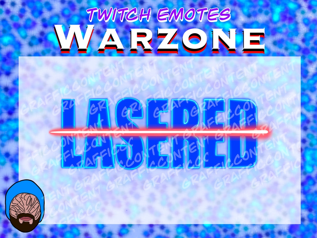 Lasered - Warzone (inspired) - Twitch Emote - Etsy