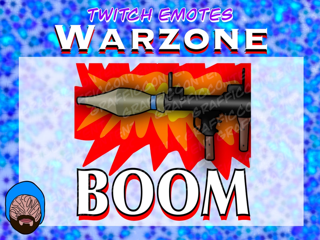 Boom - Warzone (inspired) - Twitch Emote - Etsy