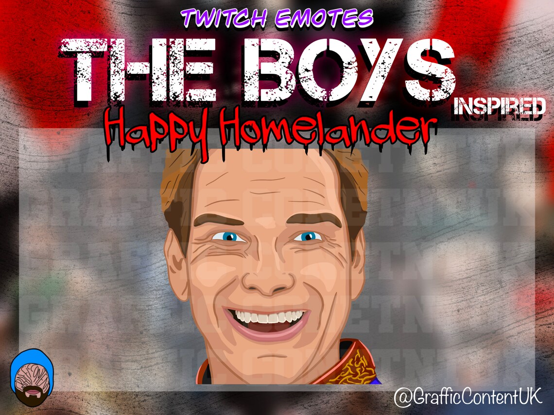 Happy Homelander - the Boys (inspired) - Twitch Emote - Etsy