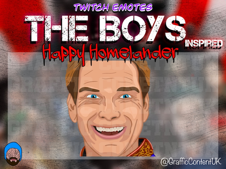 Happy Homelander - the Boys (inspired) - Twitch Emote - Etsy