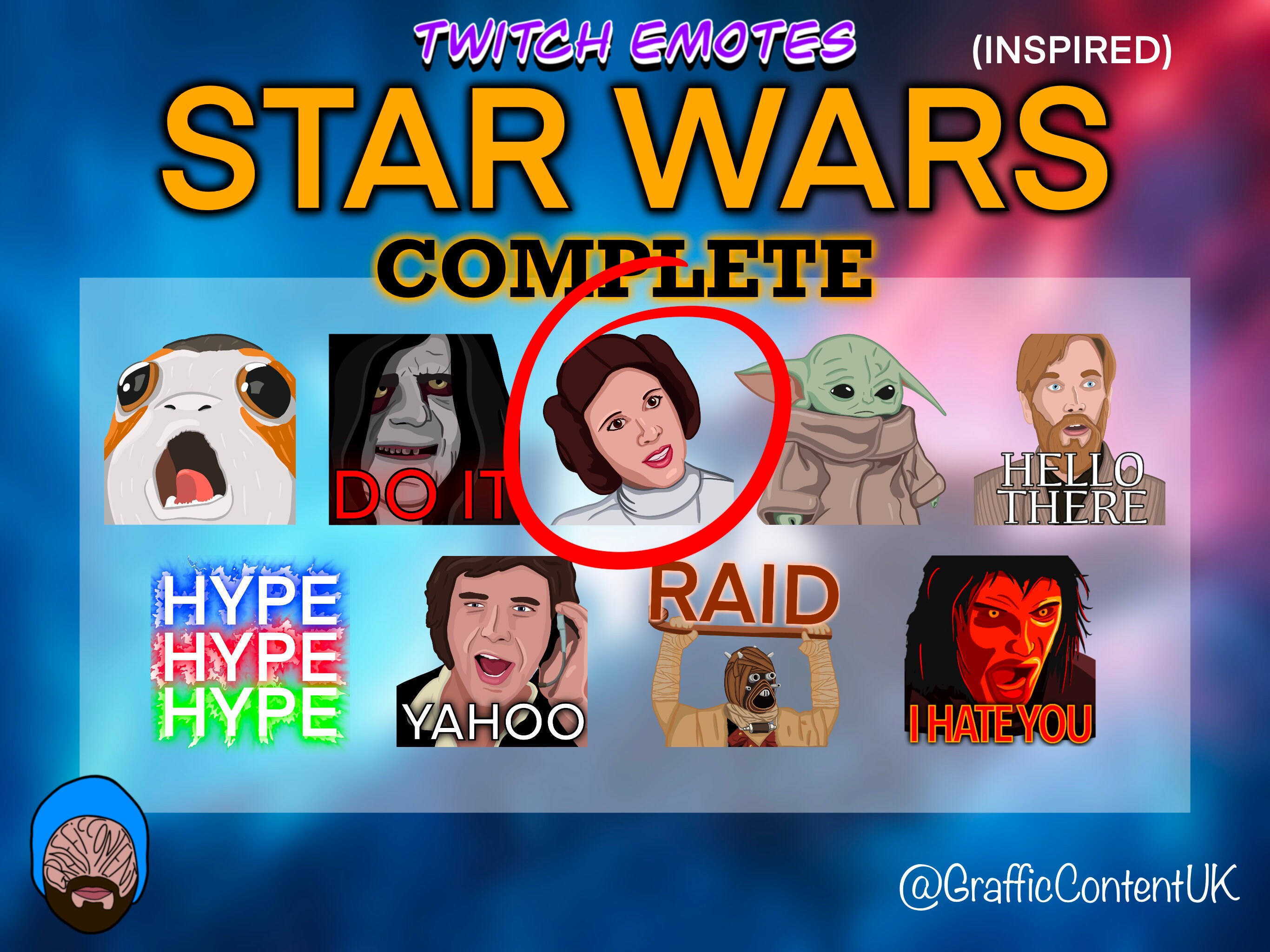 WTF Star Wars inspired Twitch Emote - Etsy