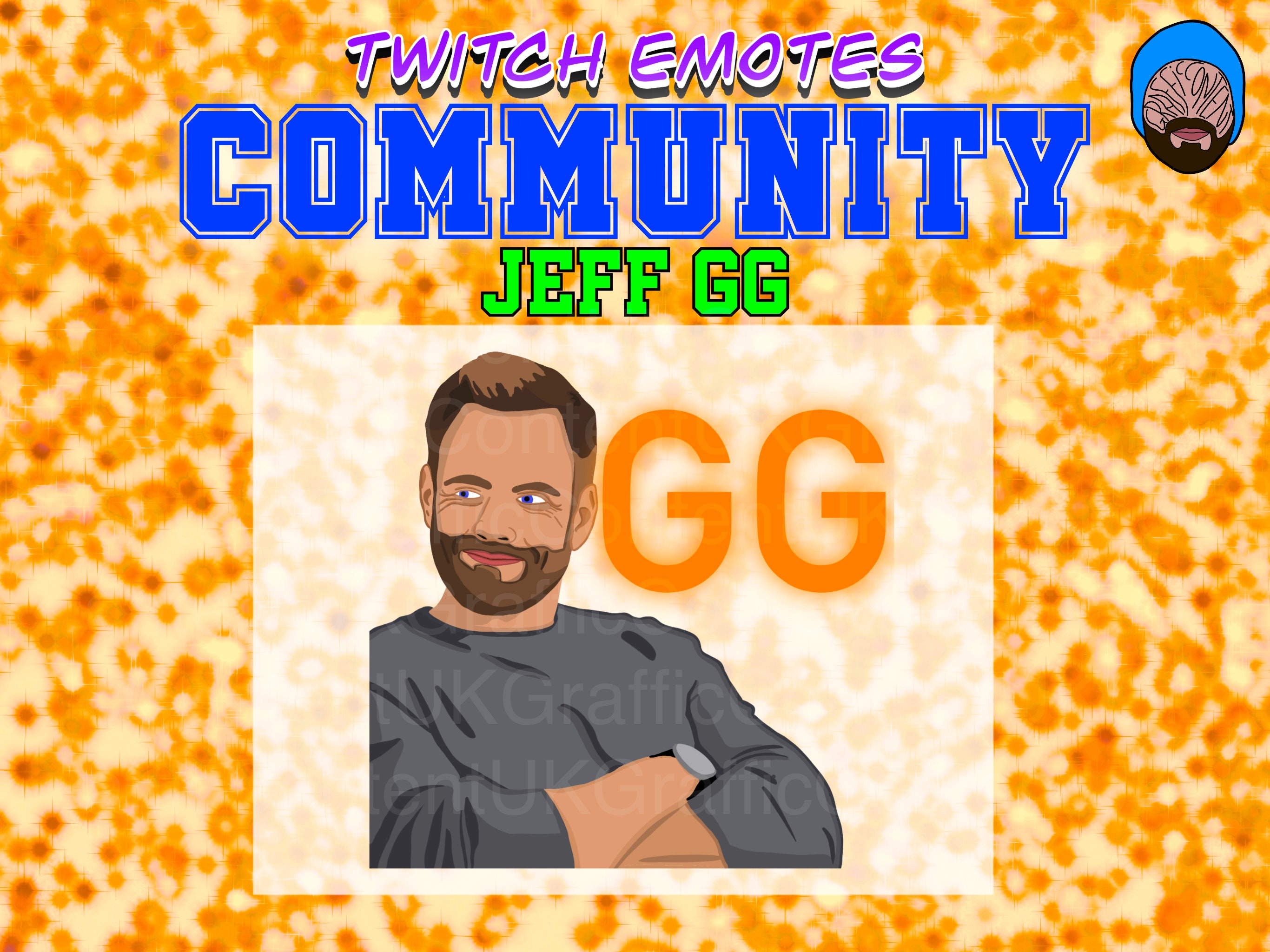Jeff GG Community inspired Twitch Emote - Etsy