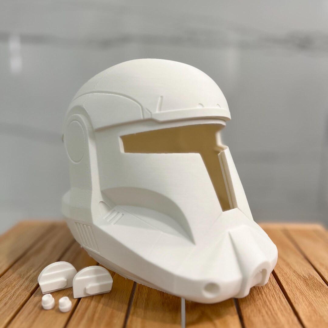 Clone Commando ONE PIECE Helmet DIY Raw Print - Etsy