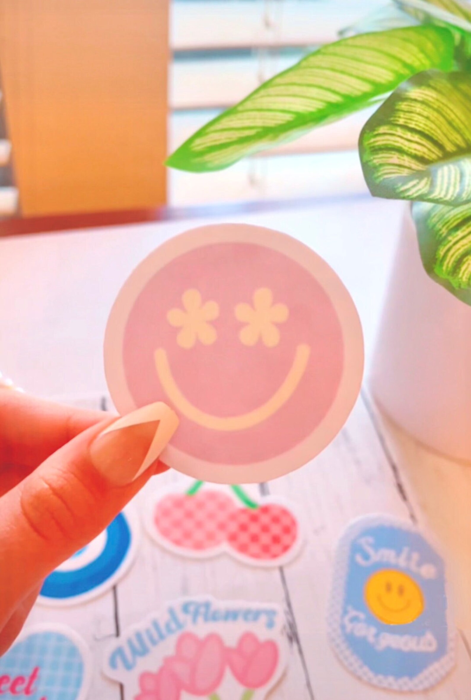 Danish Pastel Stickers- 8 Pack- Happy Stickers- Laptop Stickers ...