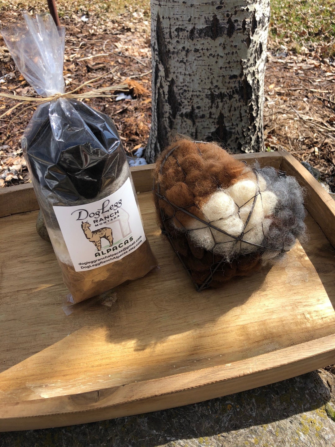 Bird Nesting Heart - Gift Pack Filled With 100% Natural Alpaca Fiber ...