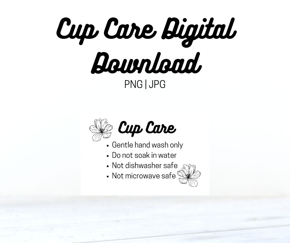 Cup Care Digital Download, Starbucks Cup, Libbey Cup, Cold Cup Sellers ...