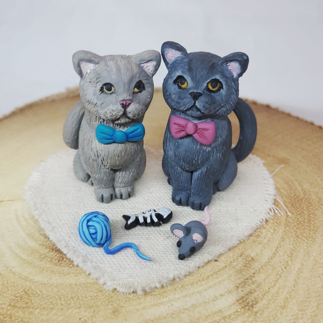 Handmade Model of YOUR Cat! Unique Handmade and Hand Painted Clay Model ...