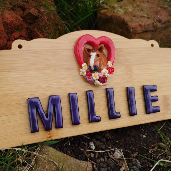 Stable Name Plate - Etsy