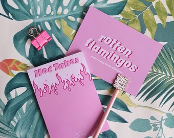 Hot Pink Stationery - Etsy