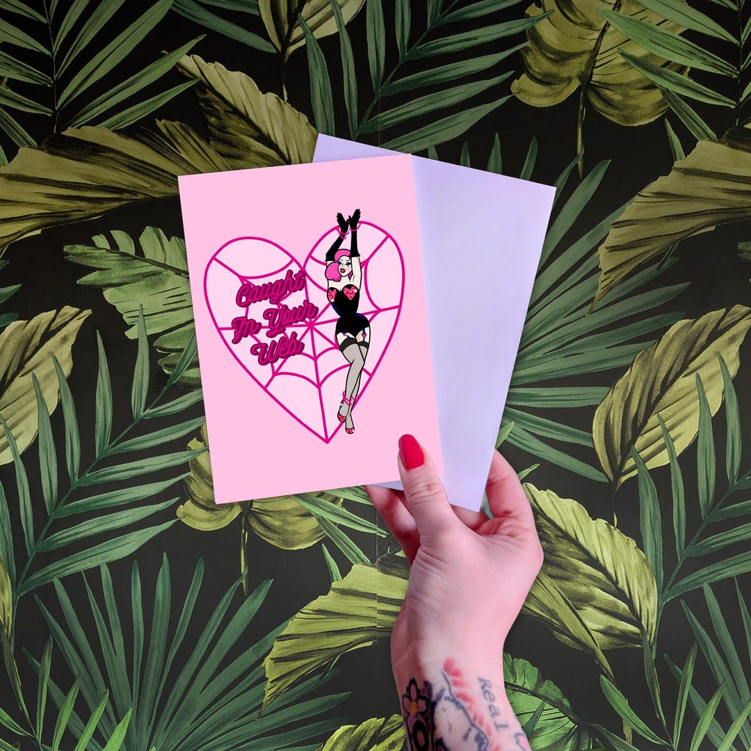 Pastel Goth Anniversary Card: Horror Pin Up Art - Etsy Österreich