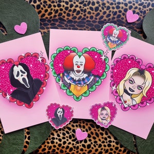 Horror Hearts A5 Print Horror Art Print Decor Home - Etsy