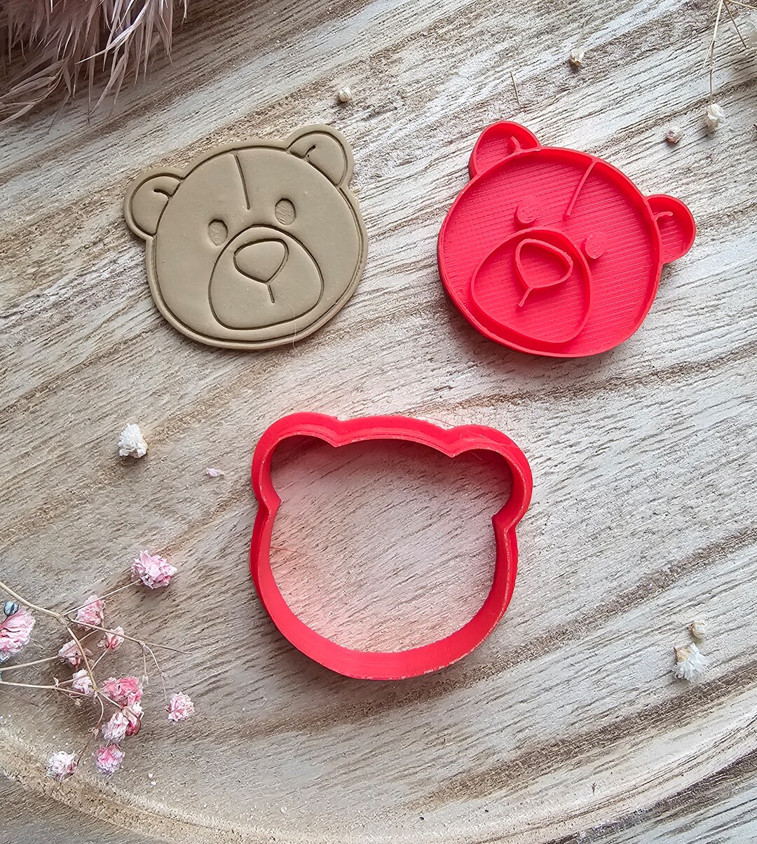 Crafting Polymer Clay Cutter Teddy Bear Shape Different Sizes Clay ...