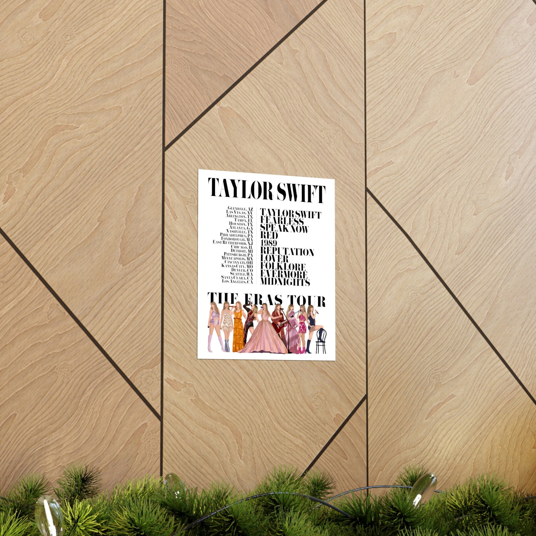 The Eras Tour Poster ALL DATES | TS Eras Tour Costume Poster Designed ...