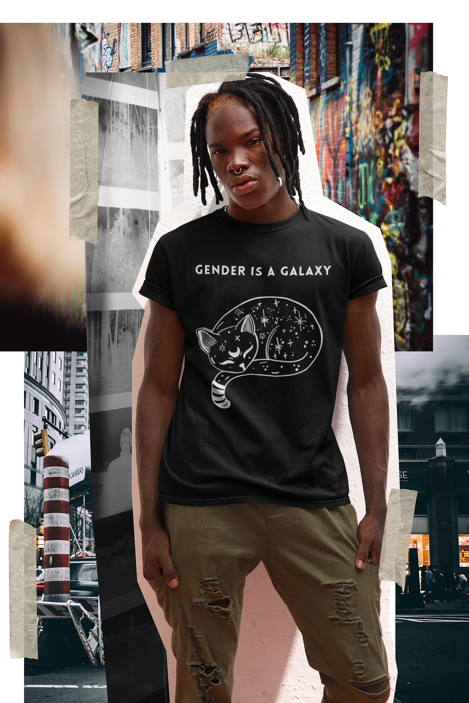 Gender is a Galaxy Tshirt Nonbinary Shirt Gender Fluid Tee | Etsy