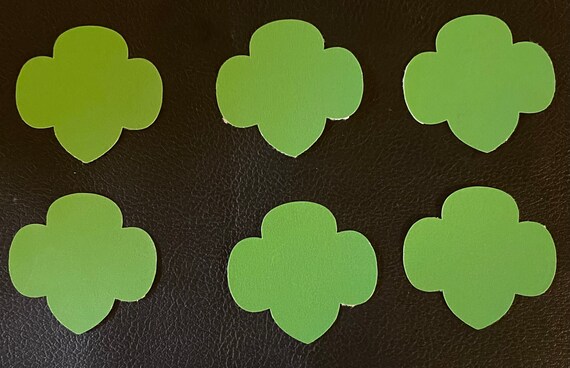 Girl Scout Green Trefoil Stickers - Etsy