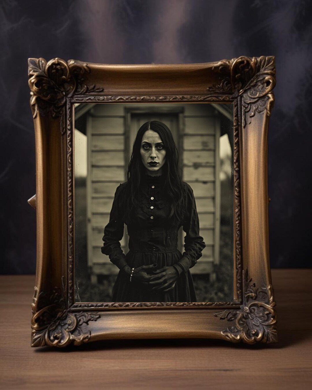 Southern Gothic Woman Portrait: Dark Vintage Farmhouse Photography Art ...