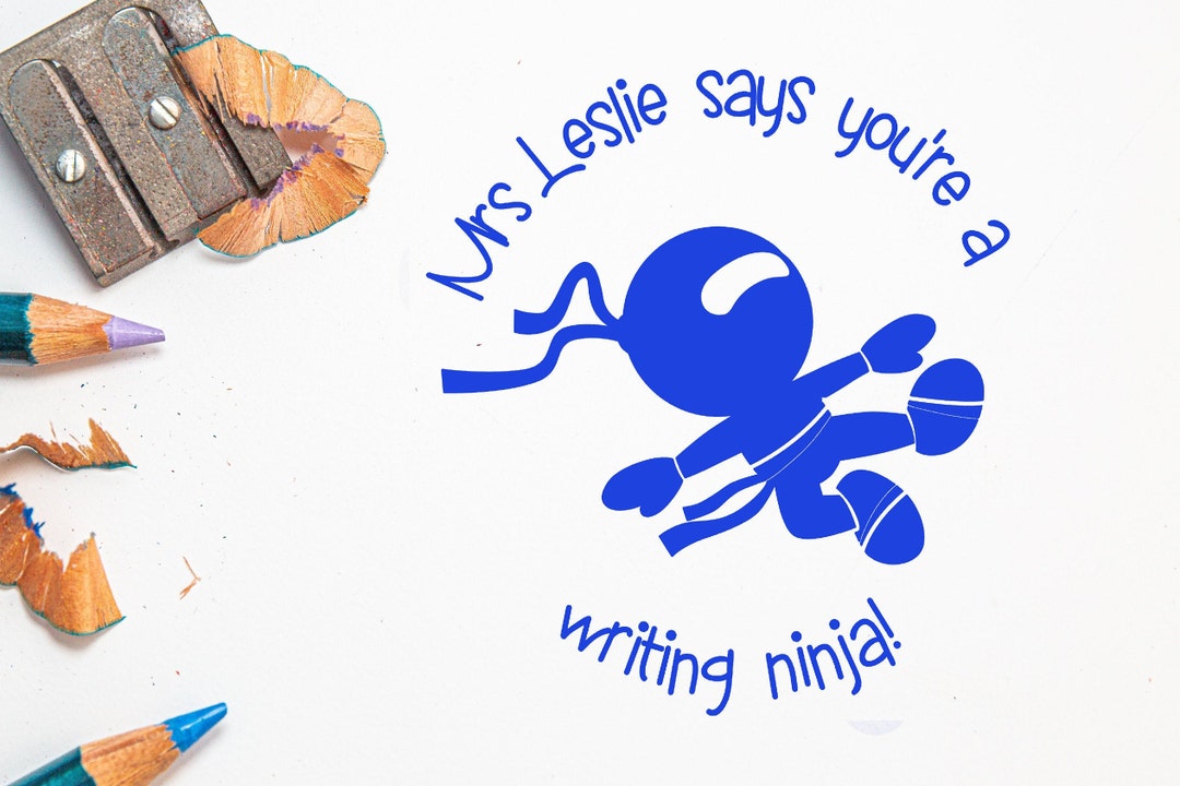 Customised Self-inking Teacher Merit Ninja Stamp. "you're a Writing ...