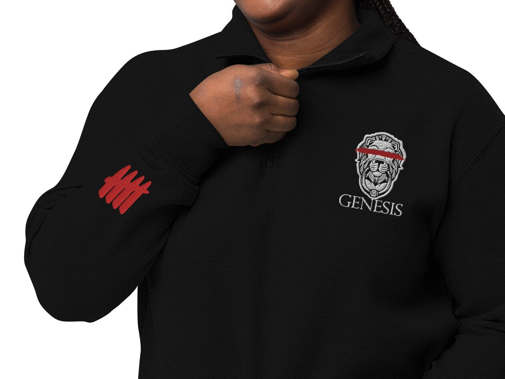 Genesis Crest Premium Embroidered Fleece Pullover - Etsy