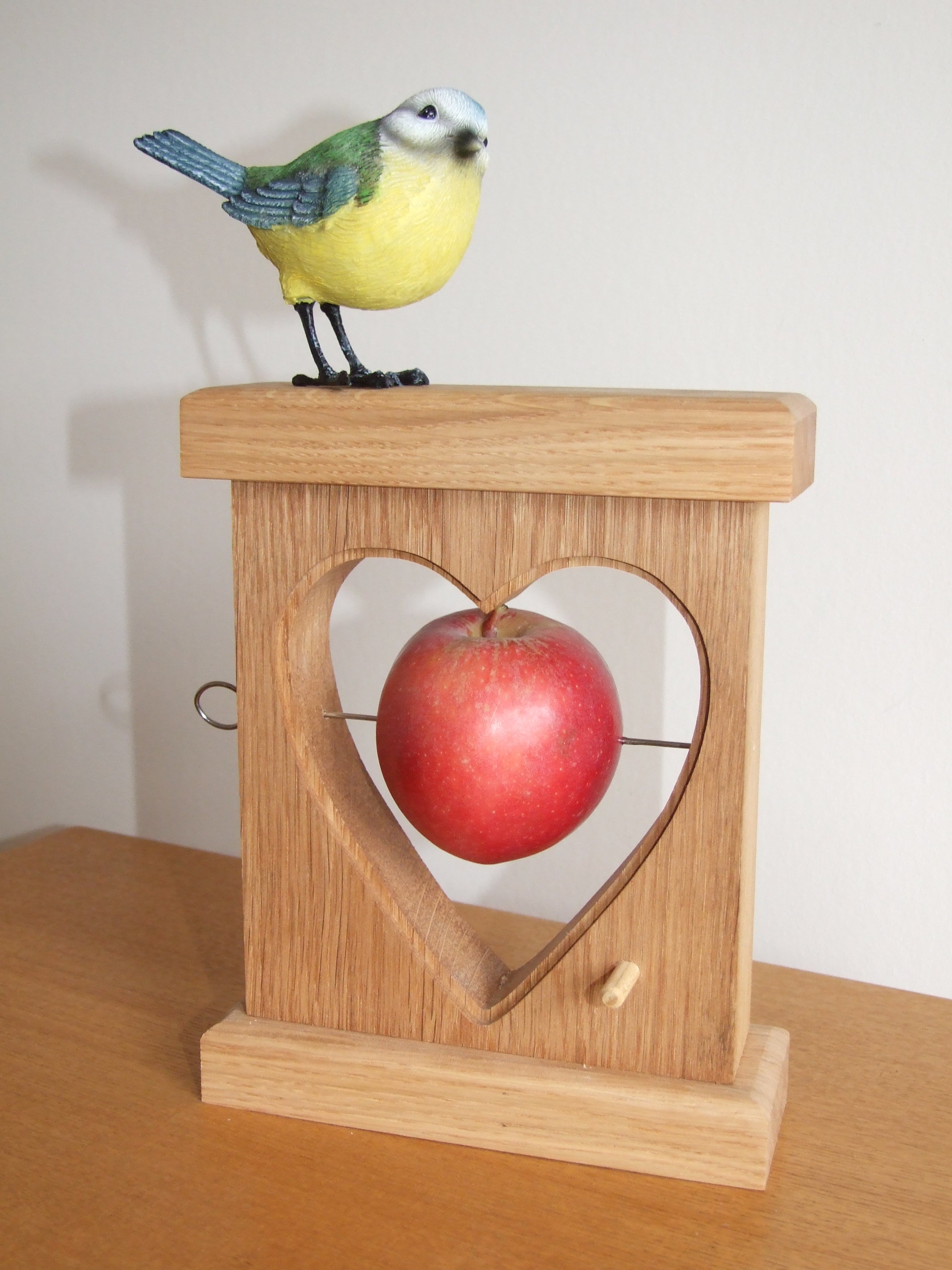 Solid Oak Unique Handmade Free-standing Bird-feeder Food - Etsy