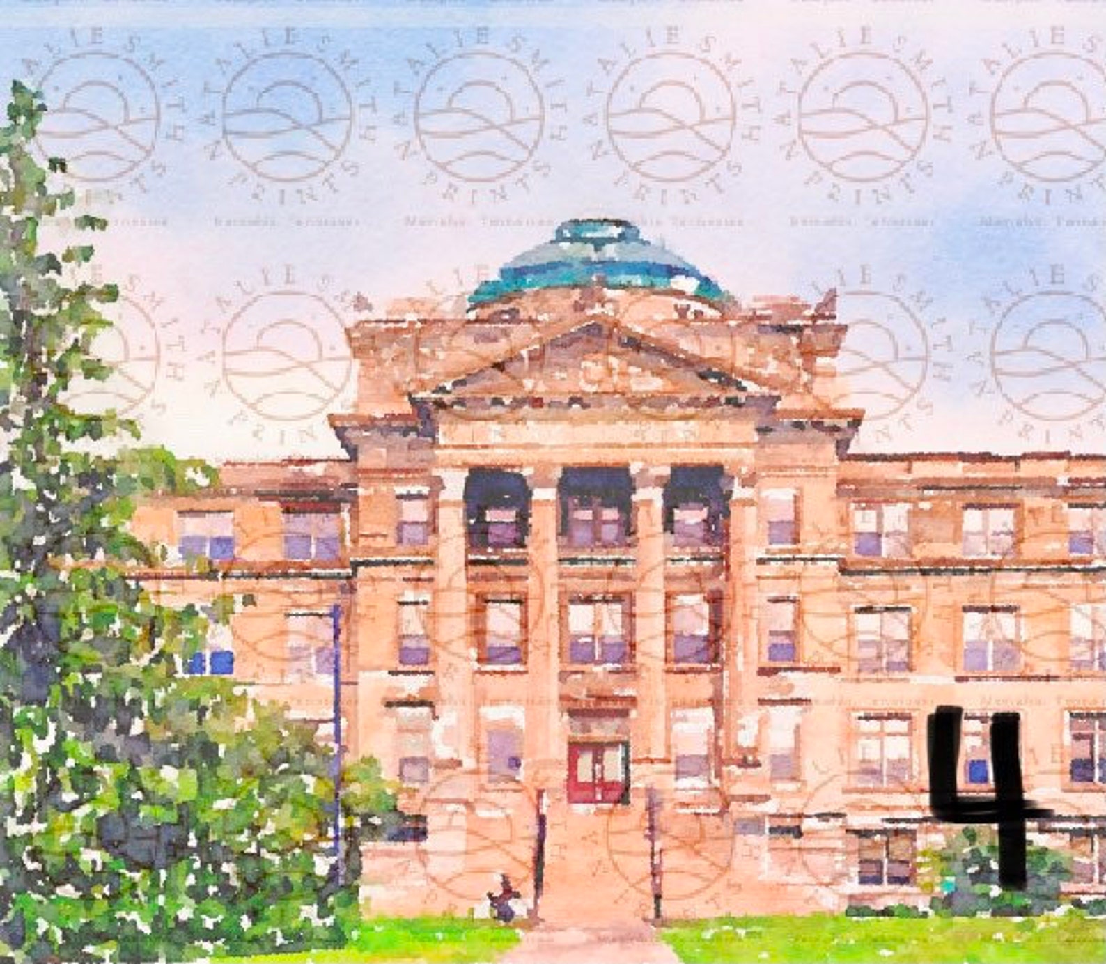 OPTIONS Iowa State University Watercolor Wall Art Print Ames - Etsy