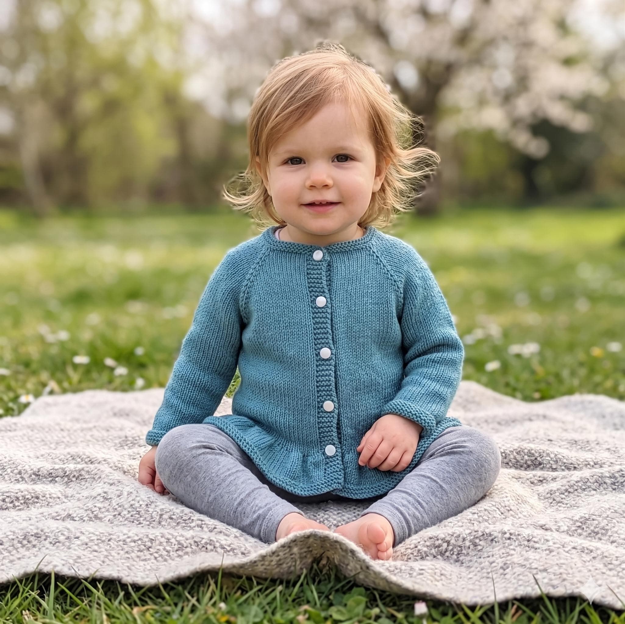 Sweet Ruffle Baby Cardigan Pattern, 7 Sizes Newborn to 4y - Etsy