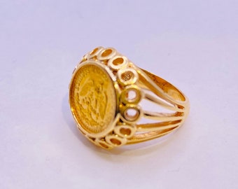 Gold Peso Ring | Etsy