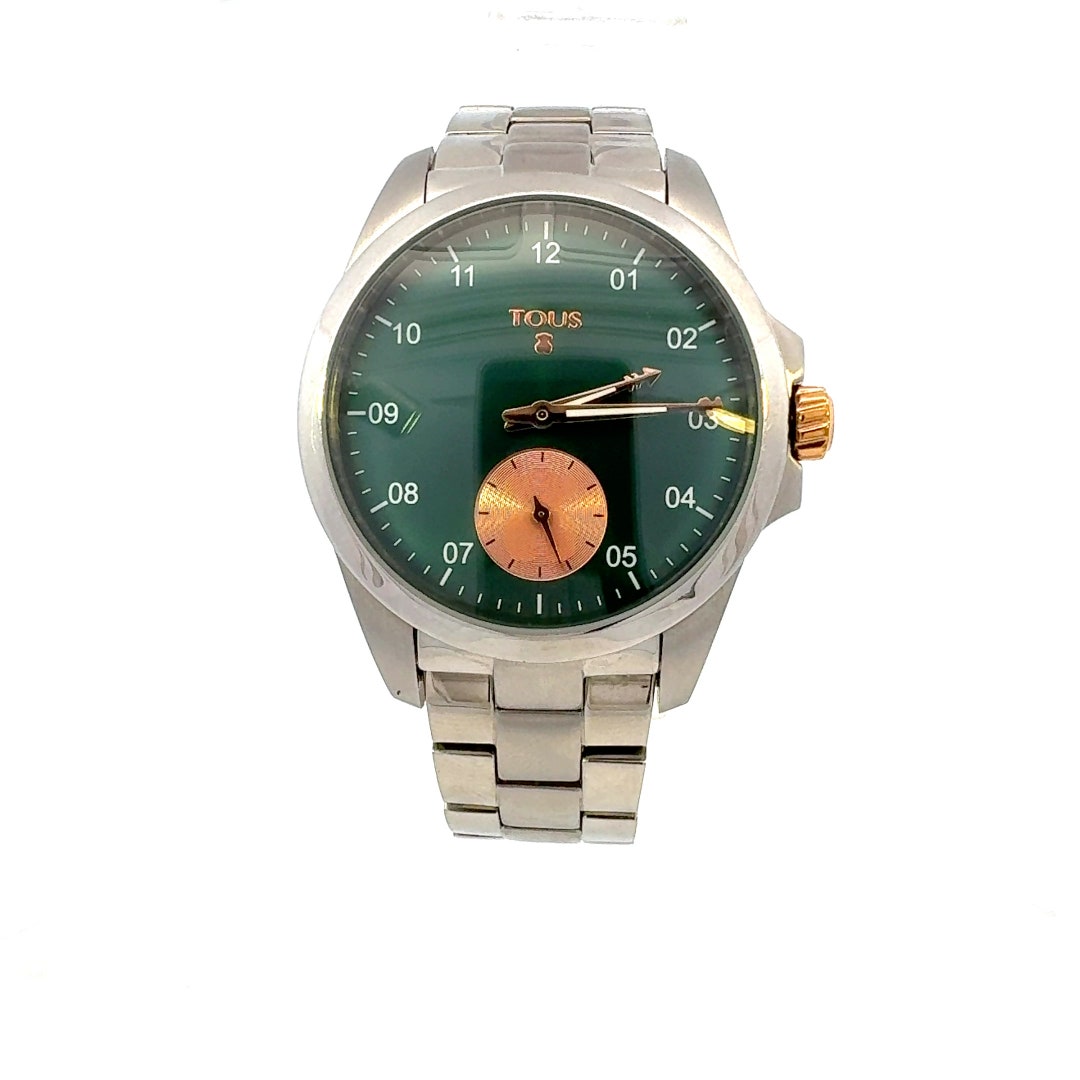 Vintage Men's Tous Watch With Green Dial and Rose Gold Toned Details - Etsy