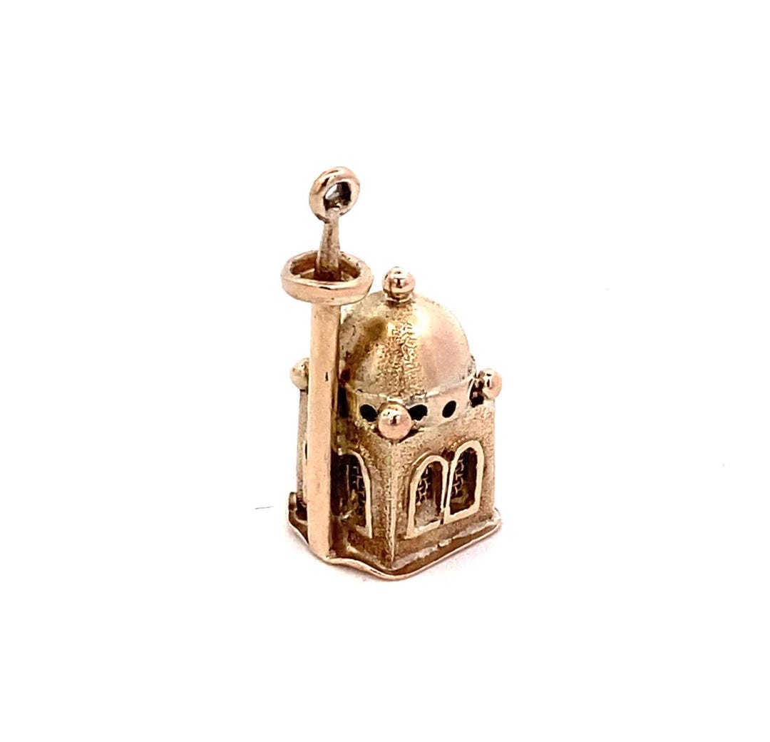 Vintage 14K Solid Yellow Gold Mosque Charm - Etsy