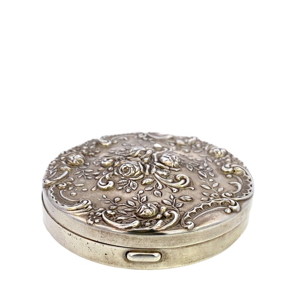 Sterling Silver Makeup Compact - Gem