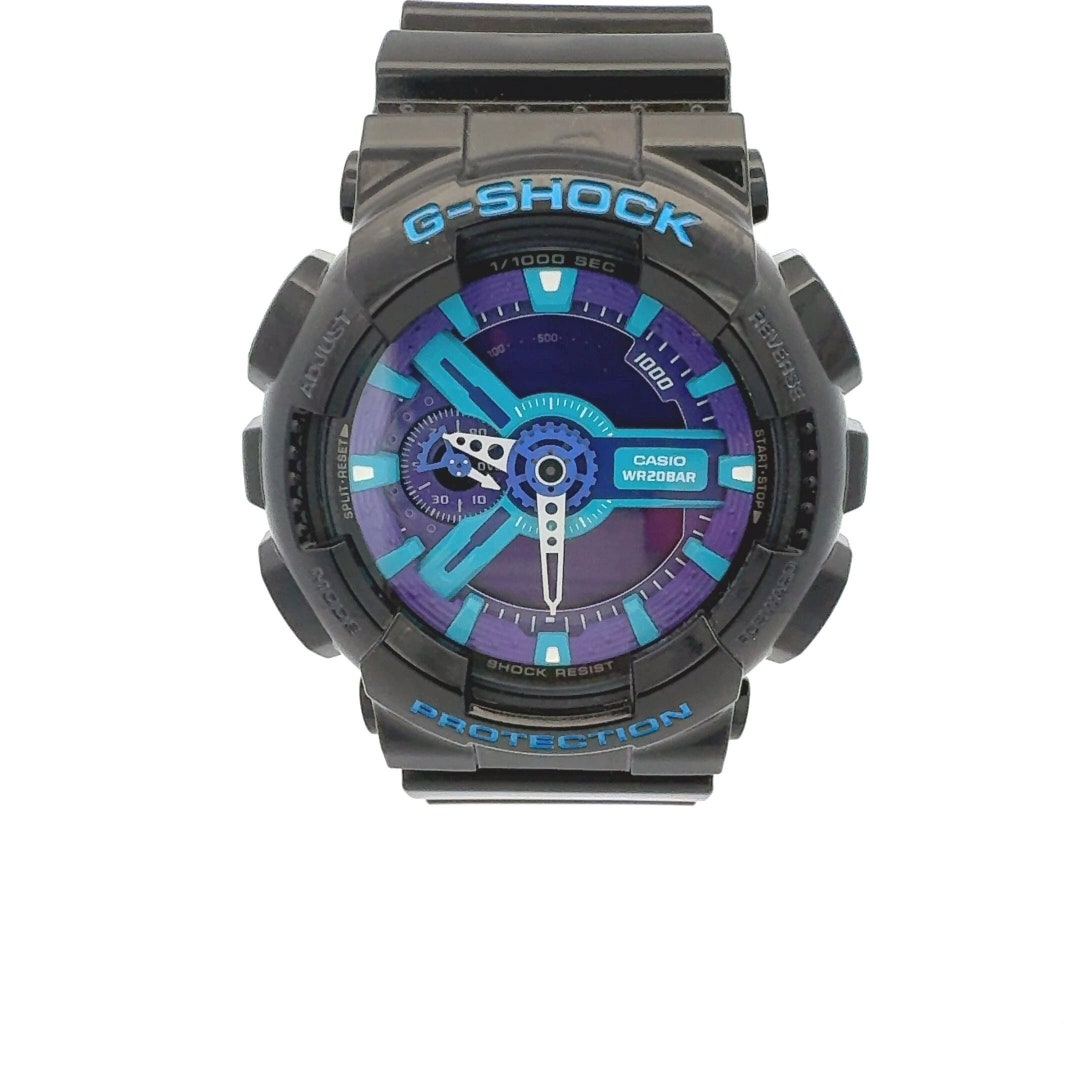 New Black and Blue G-shock Casio Watch, Series GA-110HC, Water and ...