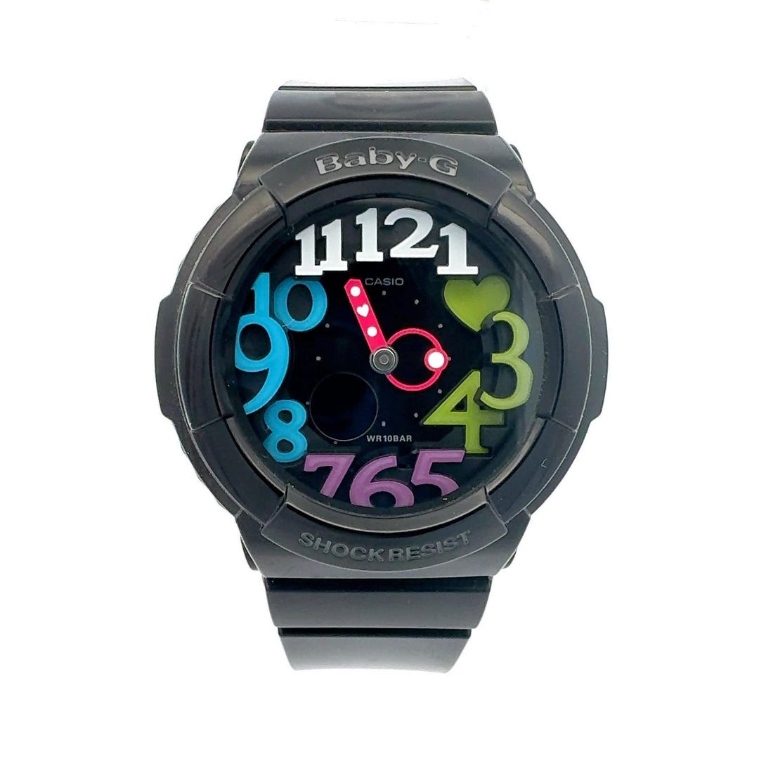 New Black Baby-g Women's Casio Sports Watch, Series BGA131, Analog ...
