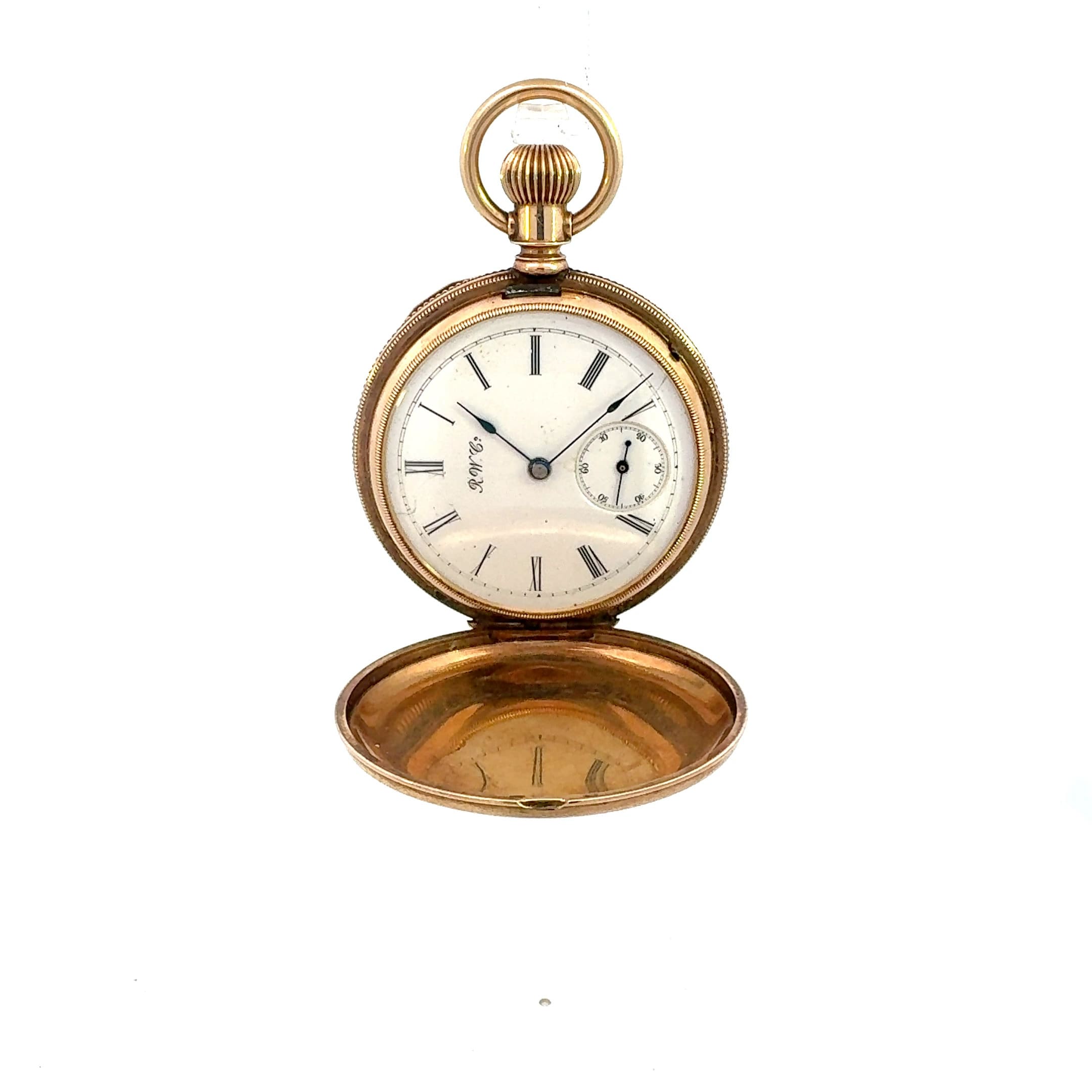 Rockford Watch Co. Pocket Watch With Cushion Shaped Ruby - Etsy