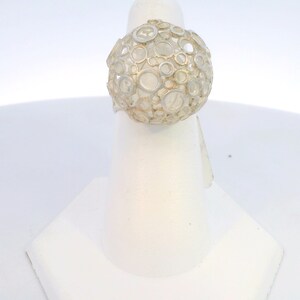 Vintage Sterling Silver Bubble Ring - Etsy