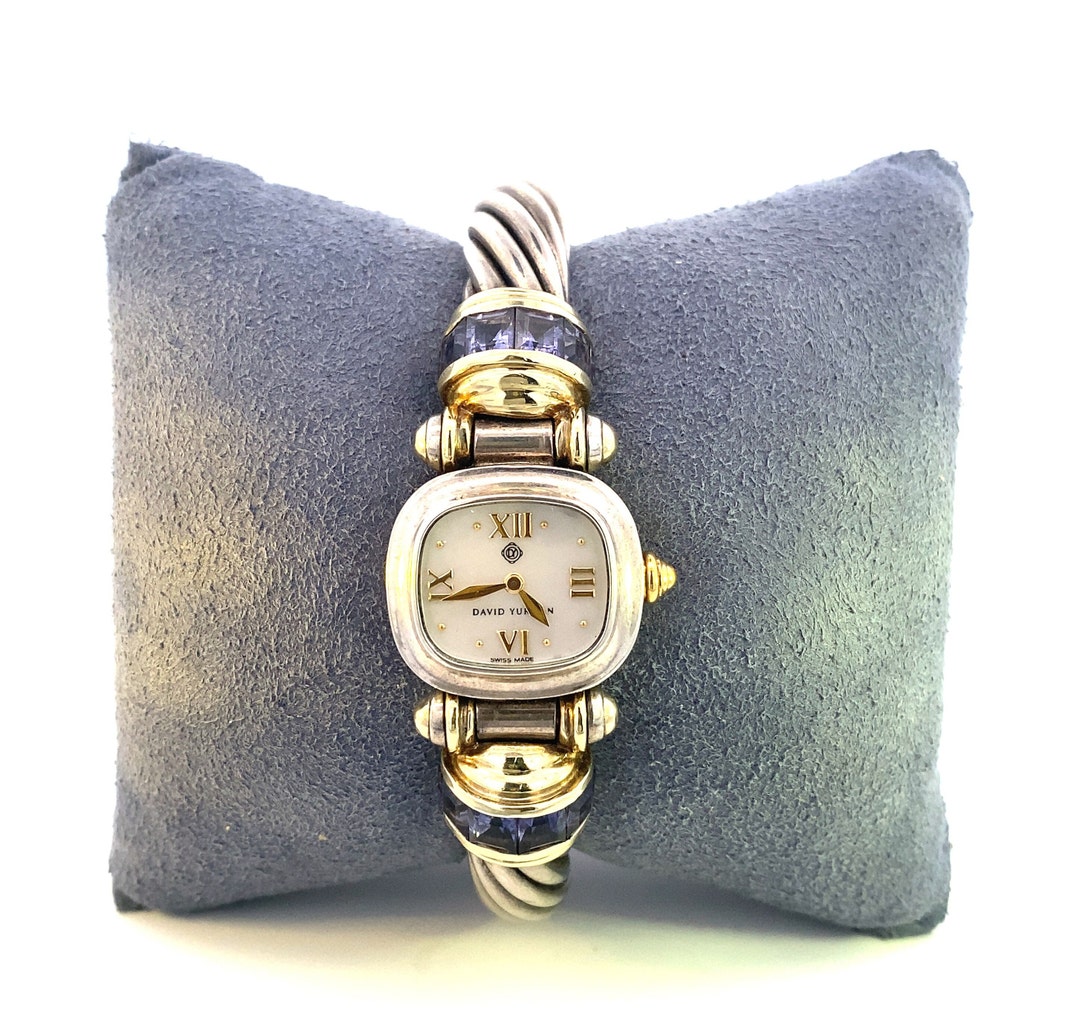 Vintage Women's David Yurman Tanzanite Watch With Sterling Silver and ...