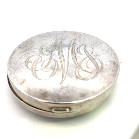 Sterling Silver Makeup Compact - Gem