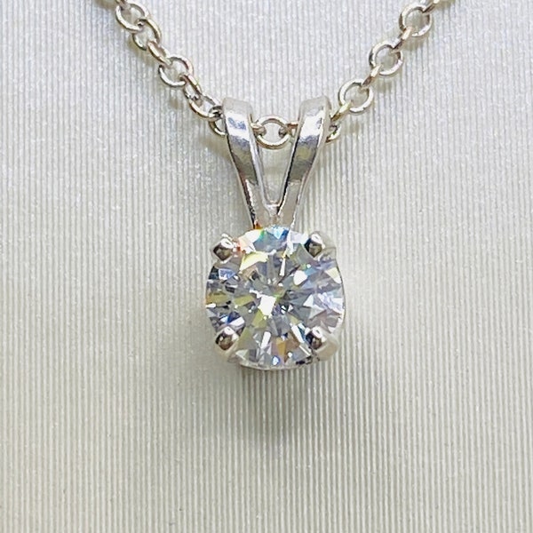 Solitaire Necklace - Etsy